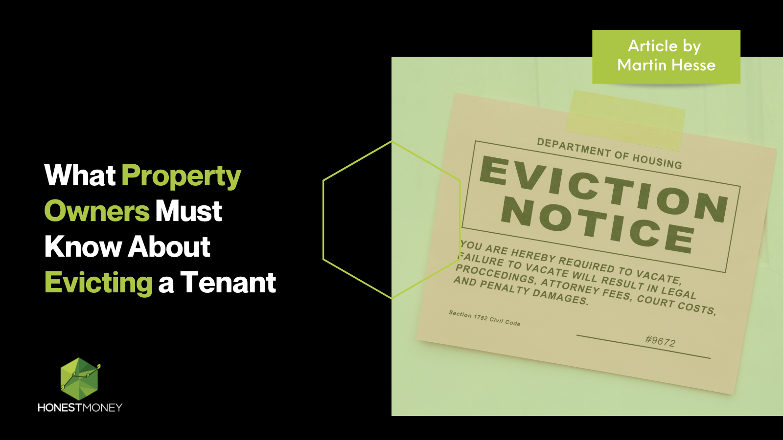 What Property Owners Must Know About Evicting a Tenant - Honest Money